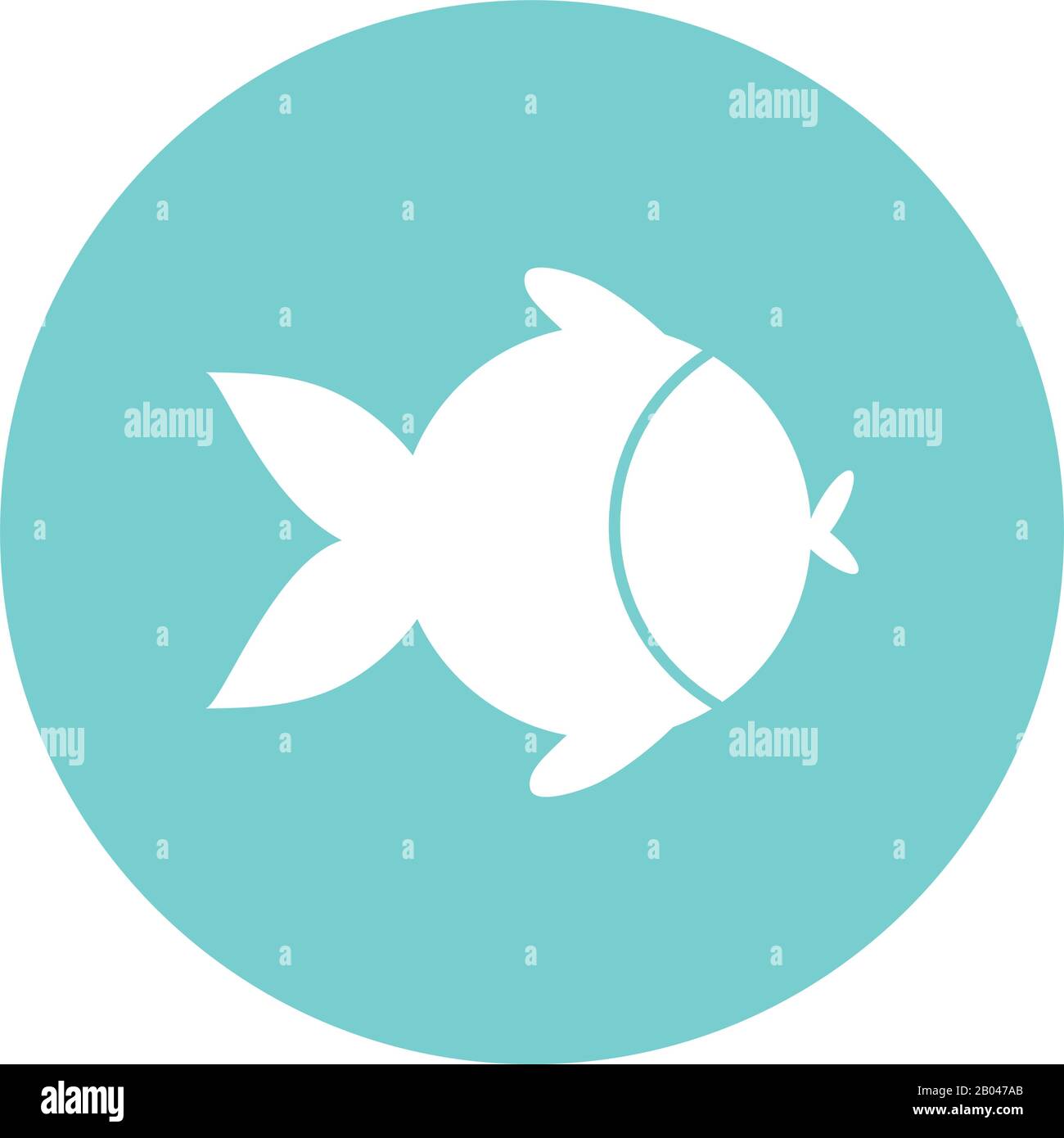 Isolated fish block style icon vector design Stock Vector Image & Art ...