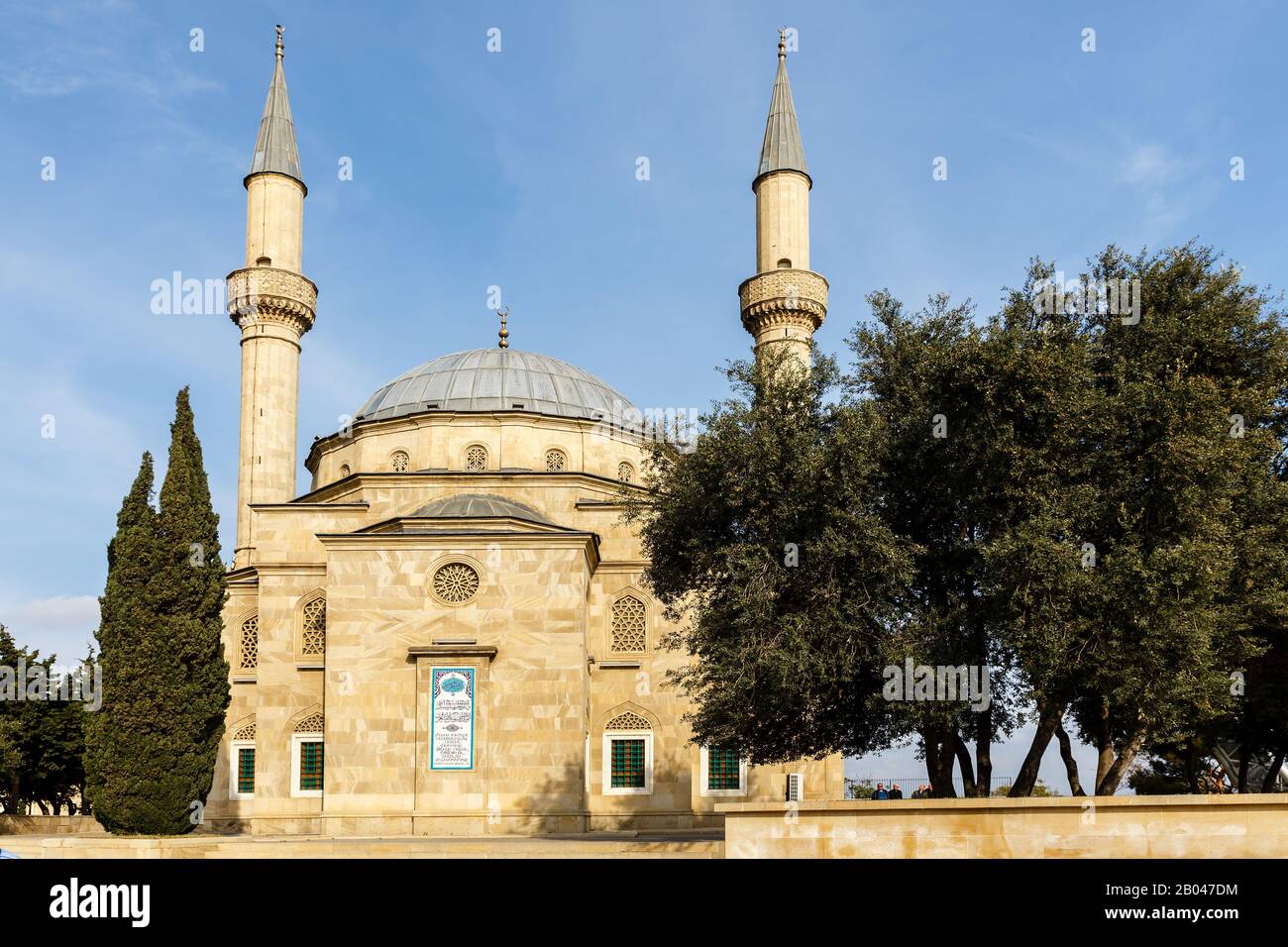Baku, Azerbaijan - November 13, 2019: The Mosque of the Martyrs, also ...