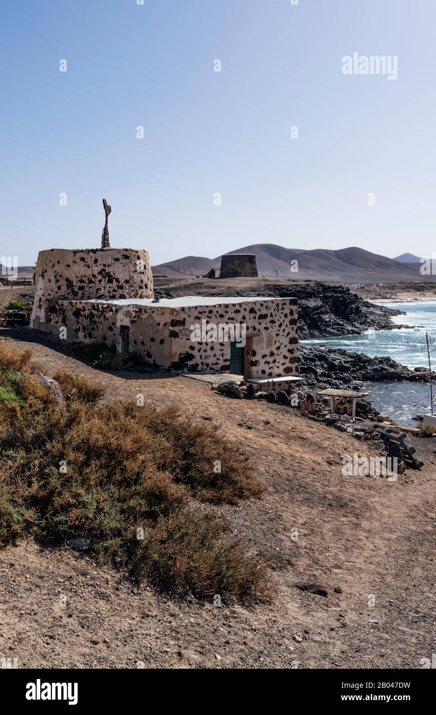 Not working lime kiln in front. Behind is old coastal fort called ...