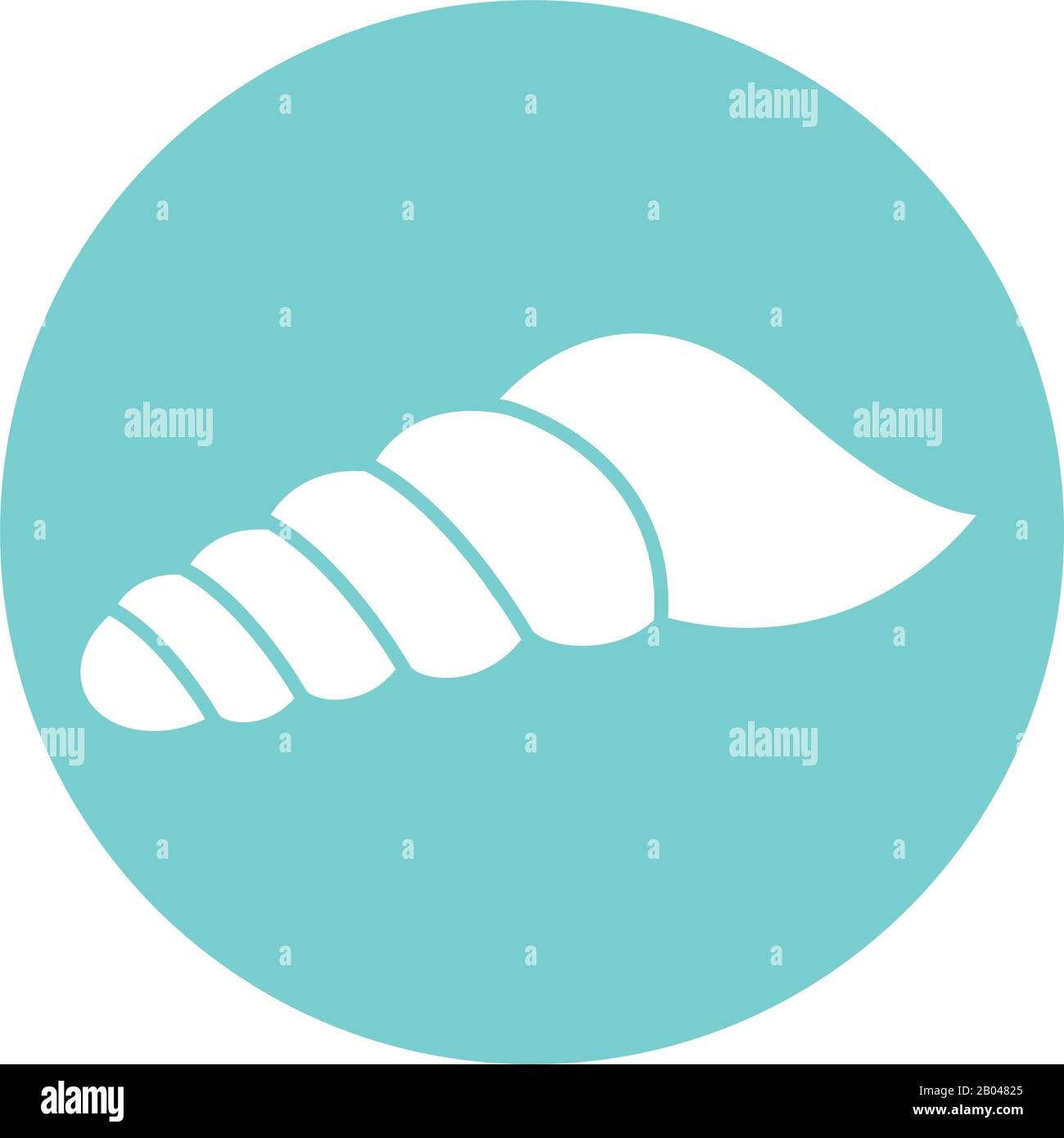 Isolated shell block style icon vector design Stock Vector Image & Art ...