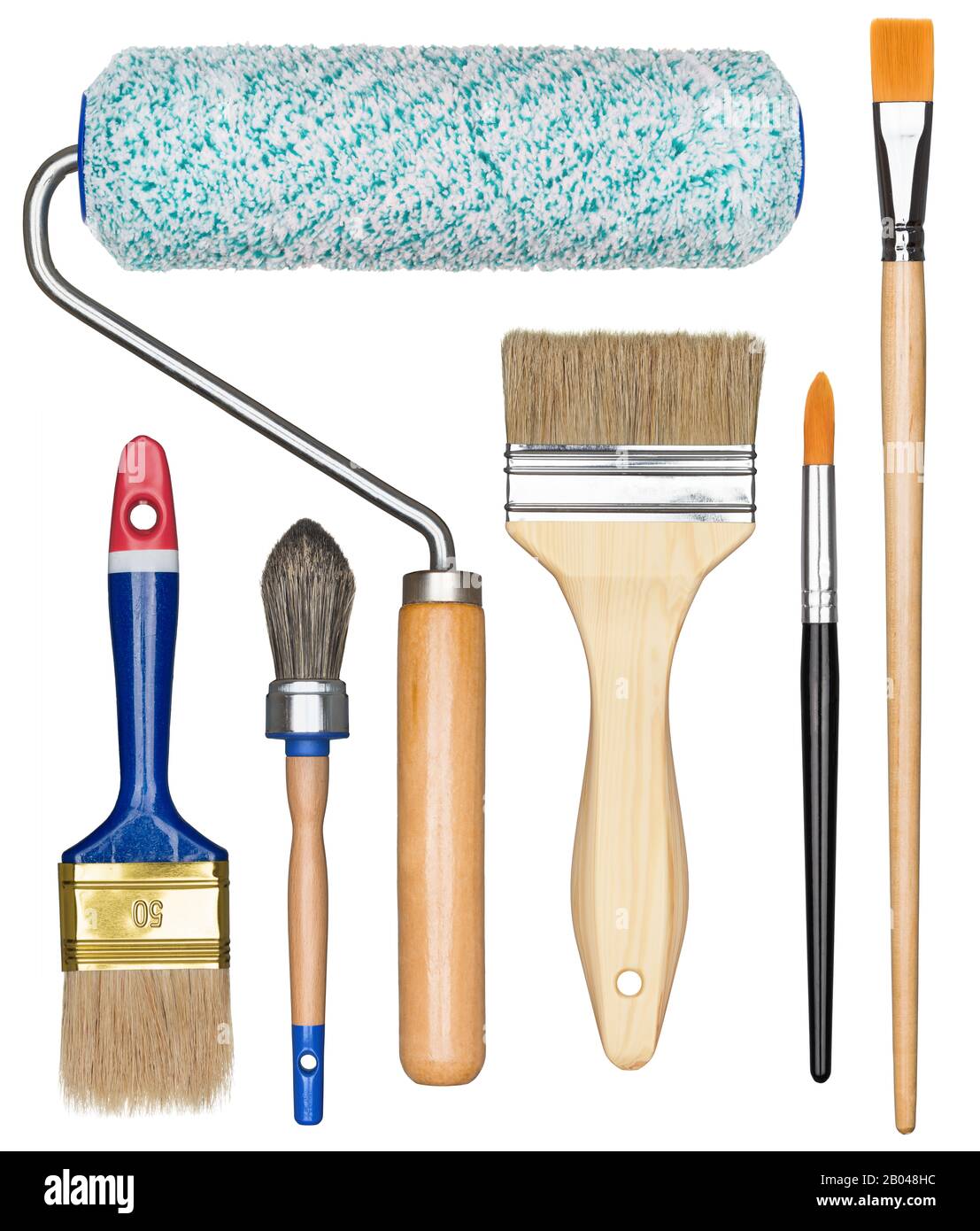 Paint roll brushes hi-res stock photography and images - Alamy