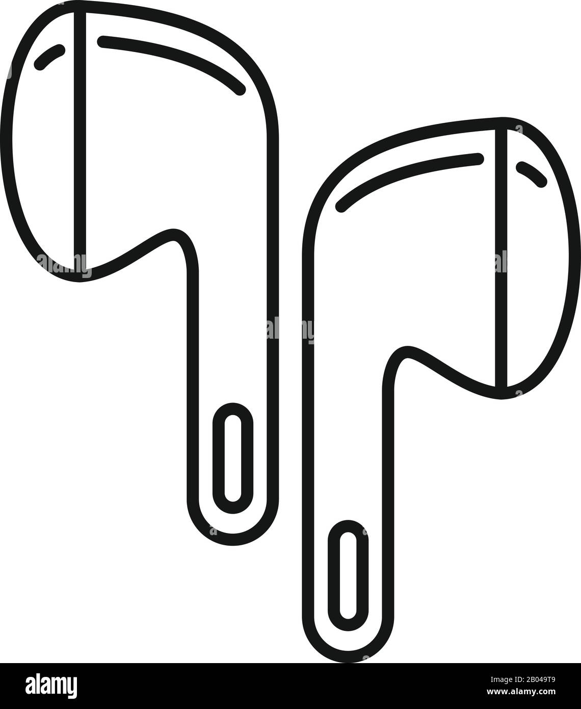 Wireless earbuds accessory icon. Outline wireless earbuds accessory ...