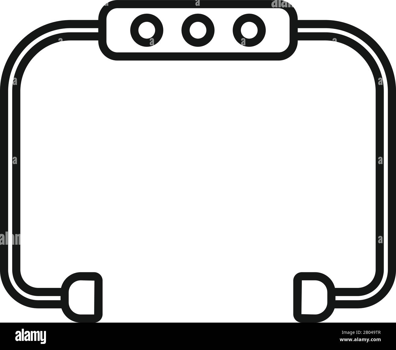 Bluetooth earbuds icon. Outline bluetooth earbuds vector icon for web ...