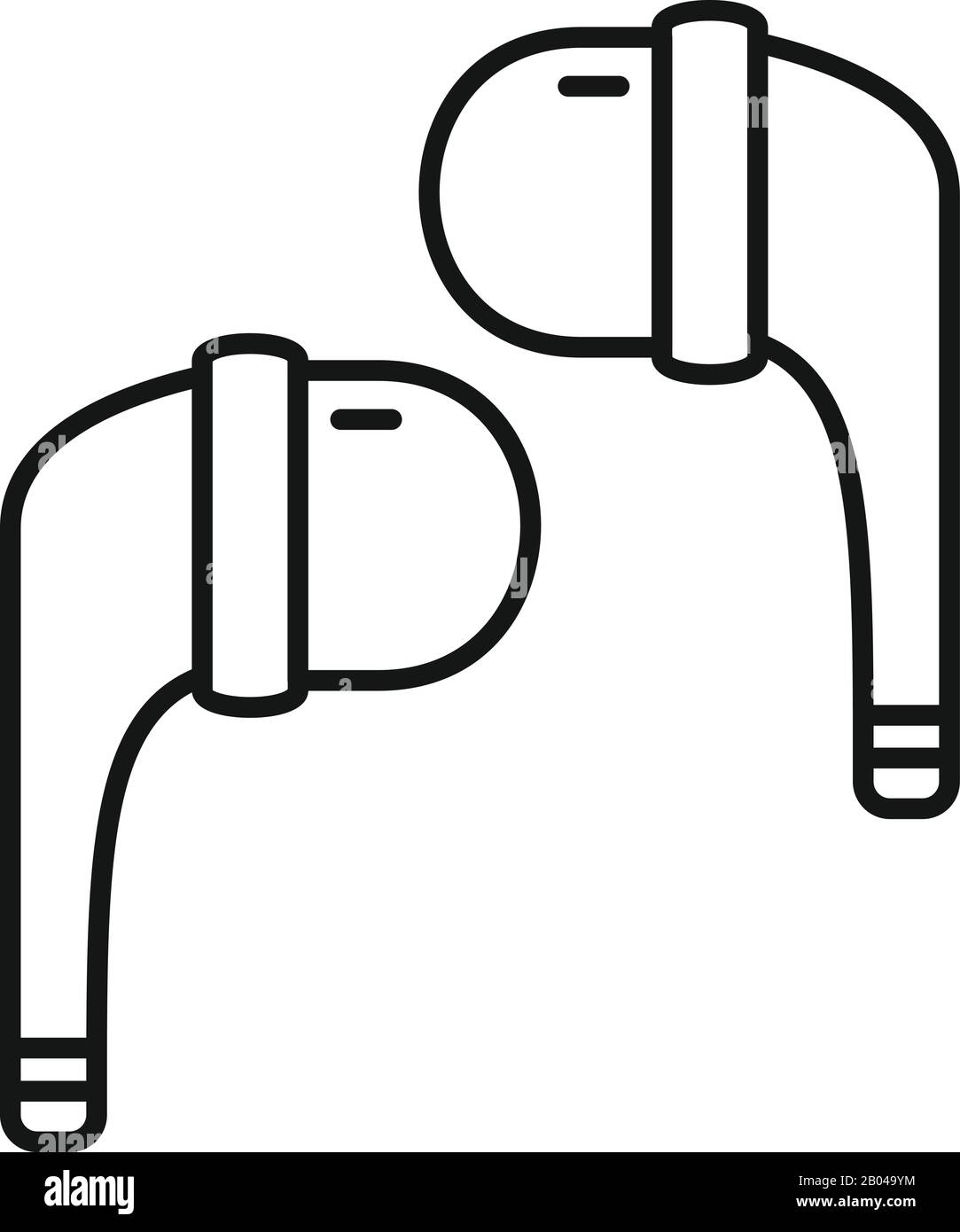 Stereo wireless earbuds icon. Outline stereo wireless earbuds vector ... Stereo wireless earbuds icon. Outline stereo wireless earbuds vector ...