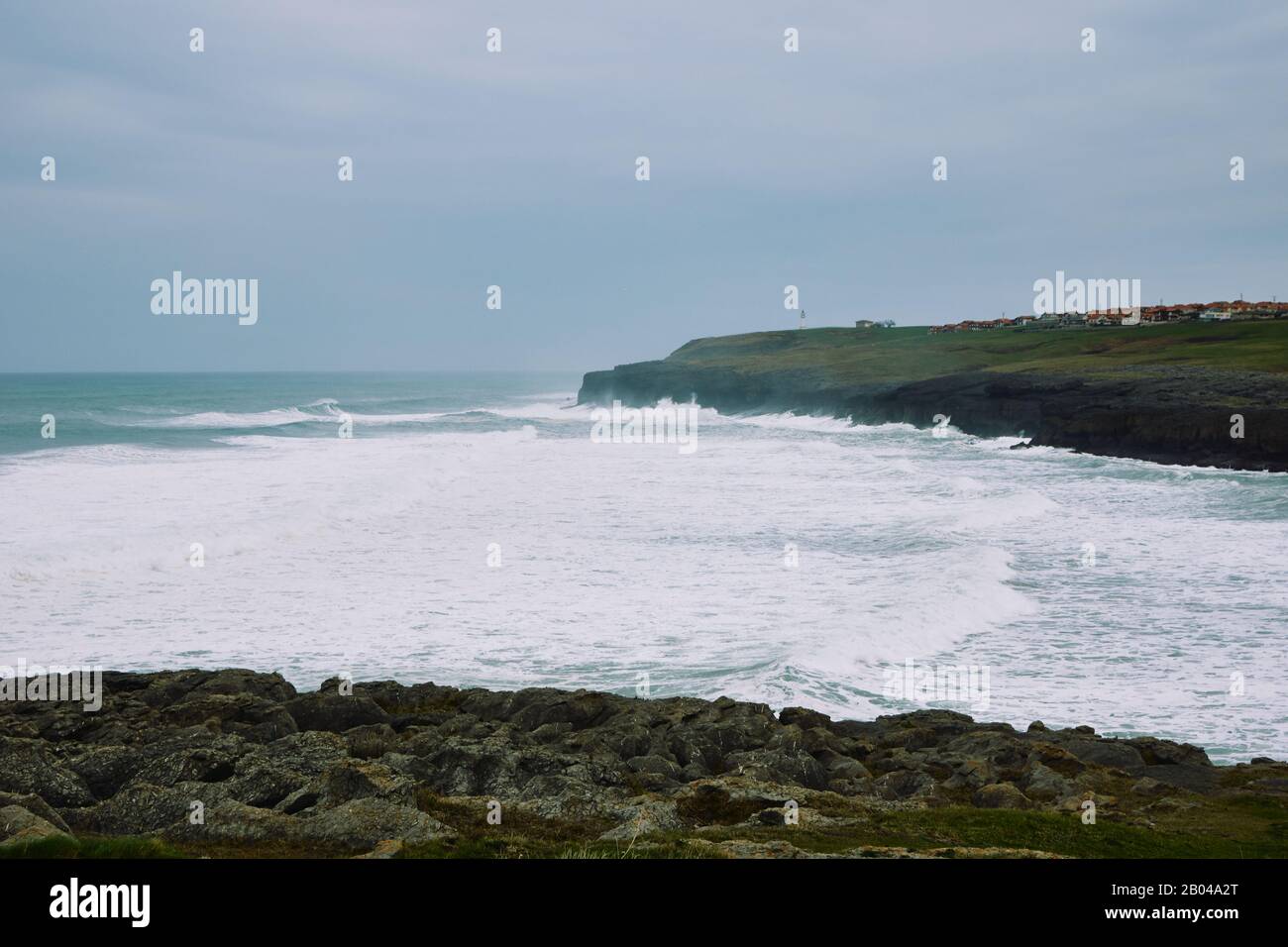 cold winter in the coast Stock Photo - Alamy