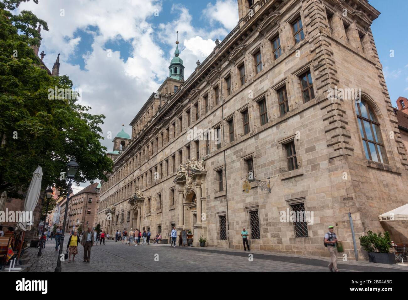 The Nürnberger Rathaus (Nuremberg City Hall) in Nuremberg, Bavaria ...
