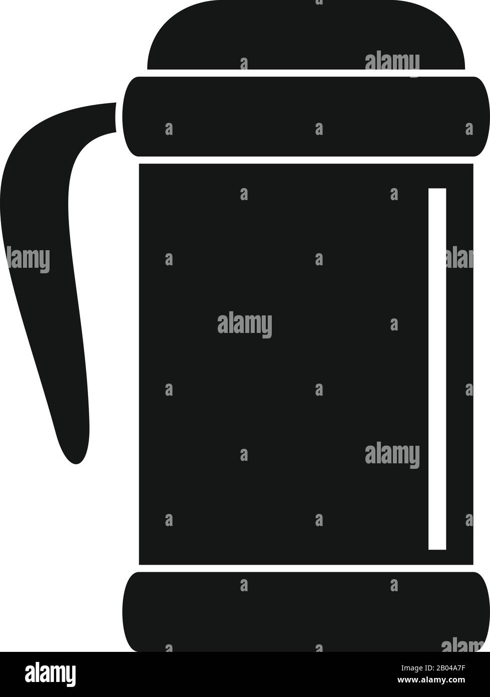 Vacuum insulated bottle icon. Simple illustration of vacuum insulated ...