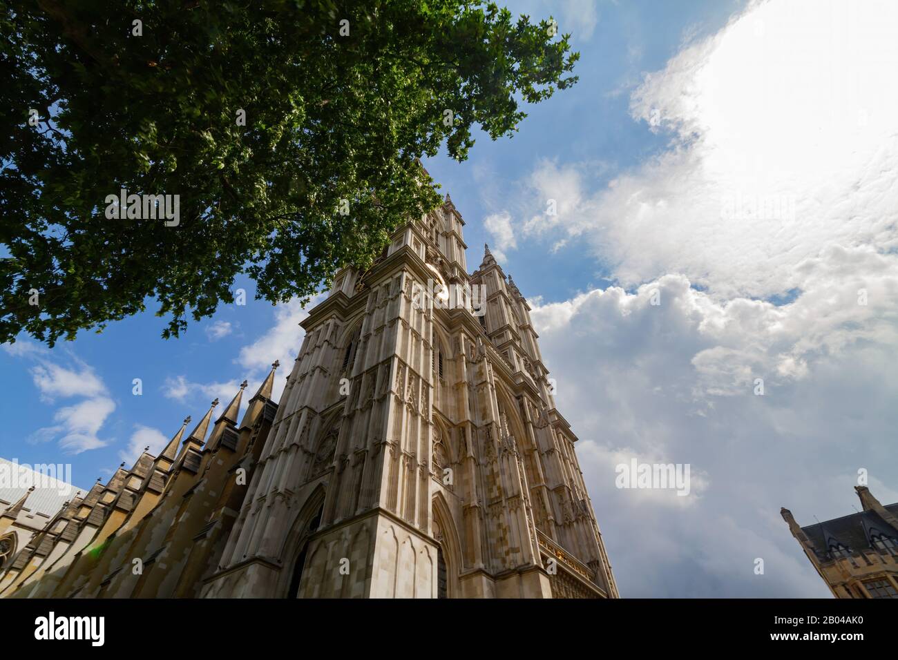 Exterior view of the Westminster Abbey at London, United Kingdom Stock ...