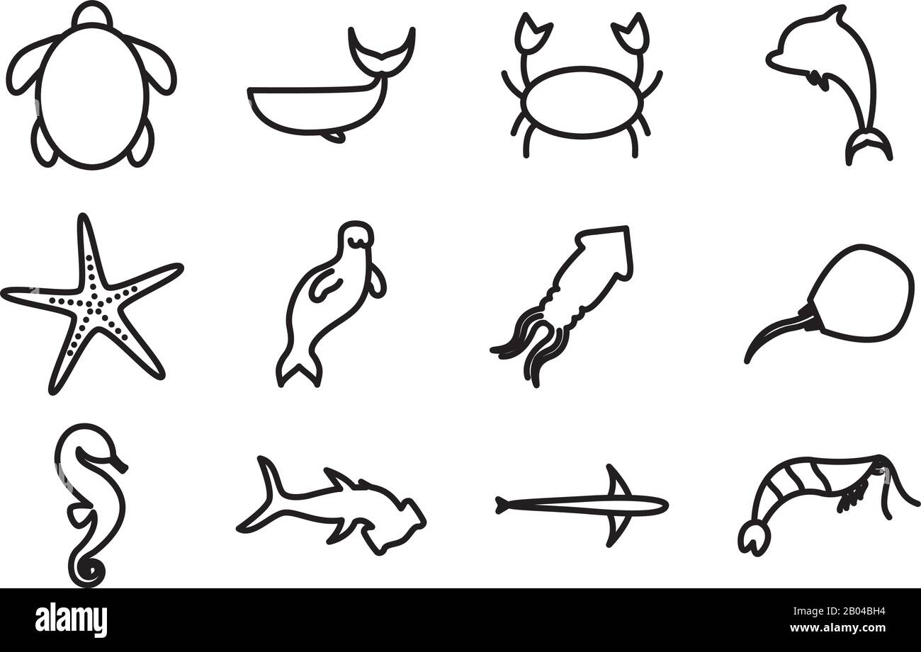 Simple Sea Life Tattoos