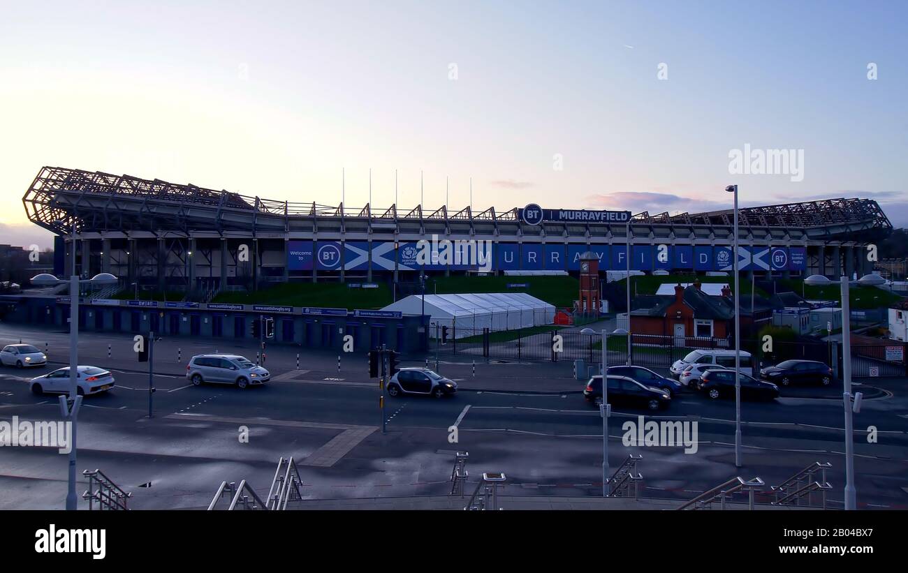 Murrayfield stadium in Edinburgh - home of rugby and football ...