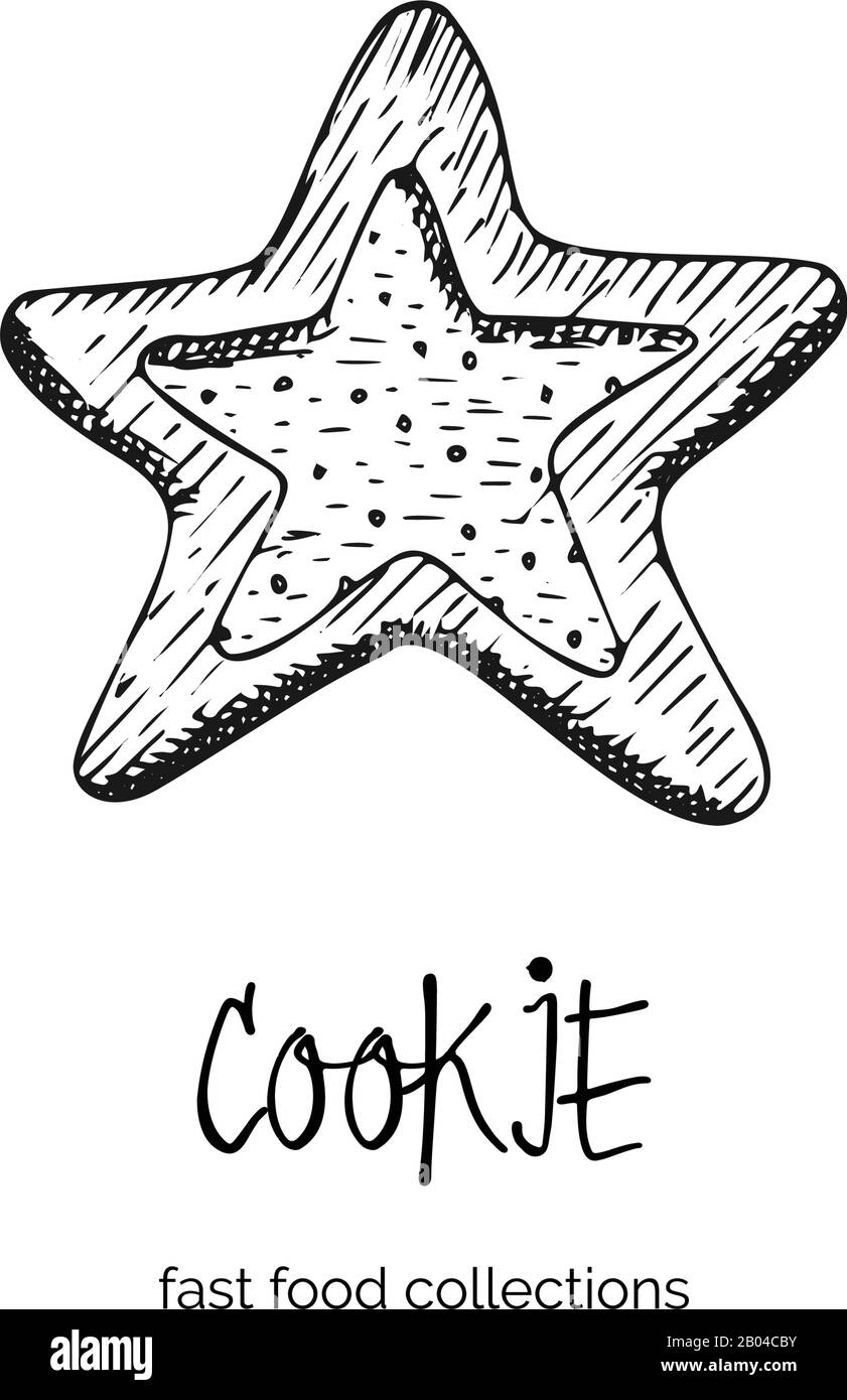 Sugar Cookie Clip Art Black And White