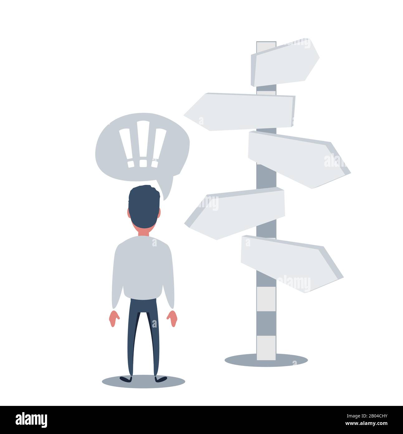 Businessman choice arrows Stock Vector Images - Alamy