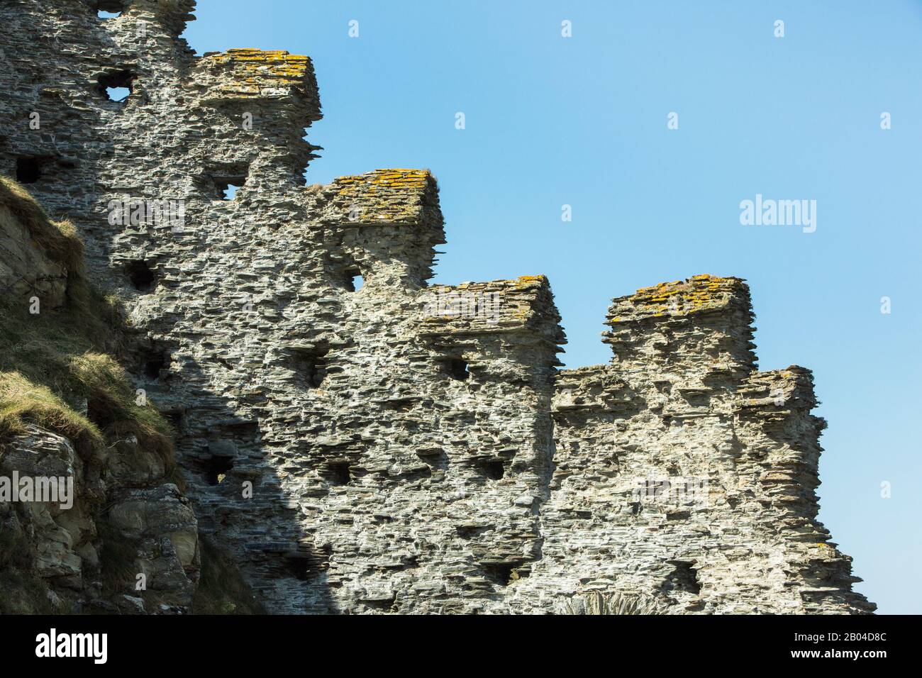 Tintagel Castle, the legendary castle of King Arthur and site of ...