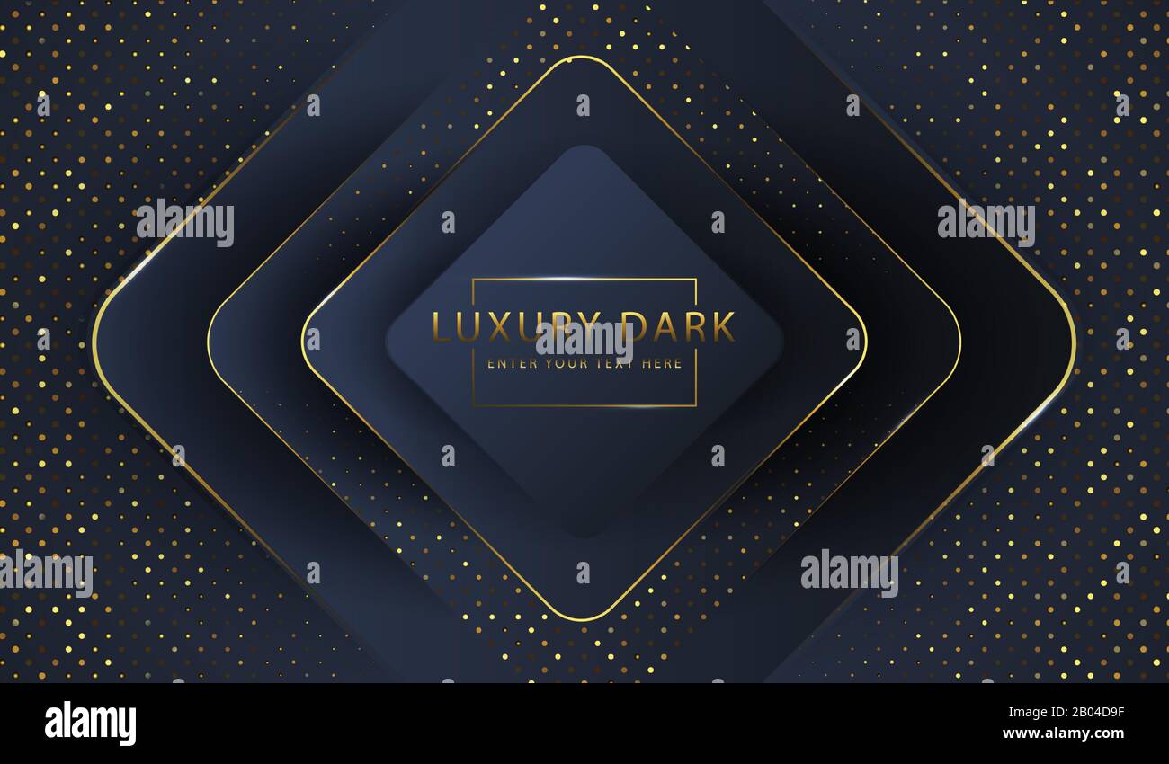 Abstract golden luxury elegant dark website banner template background ...