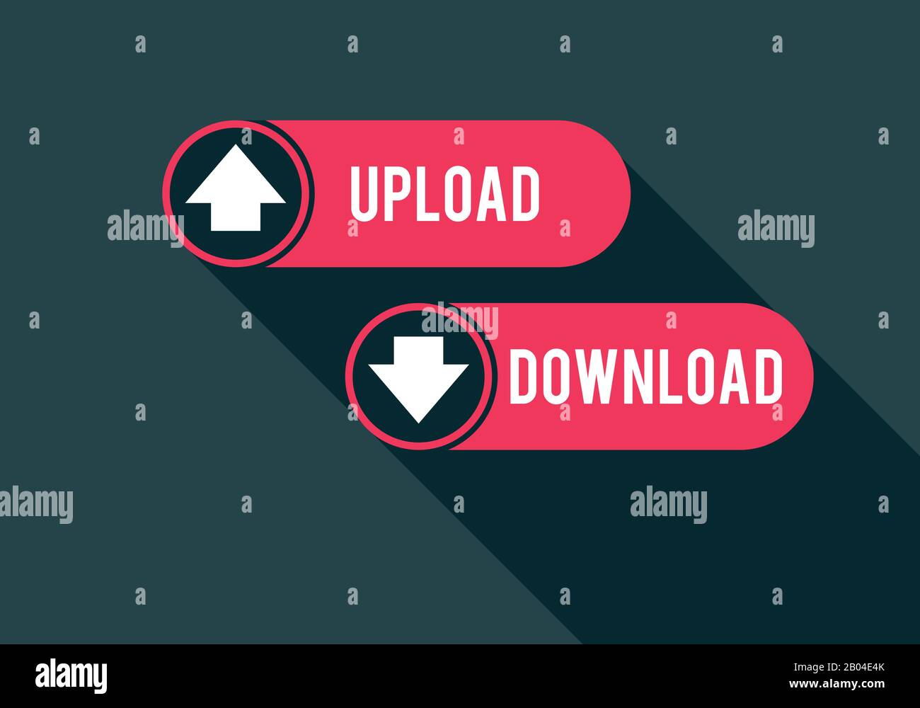 Download and upload buttons useful for web design purposes Stock Vector ...