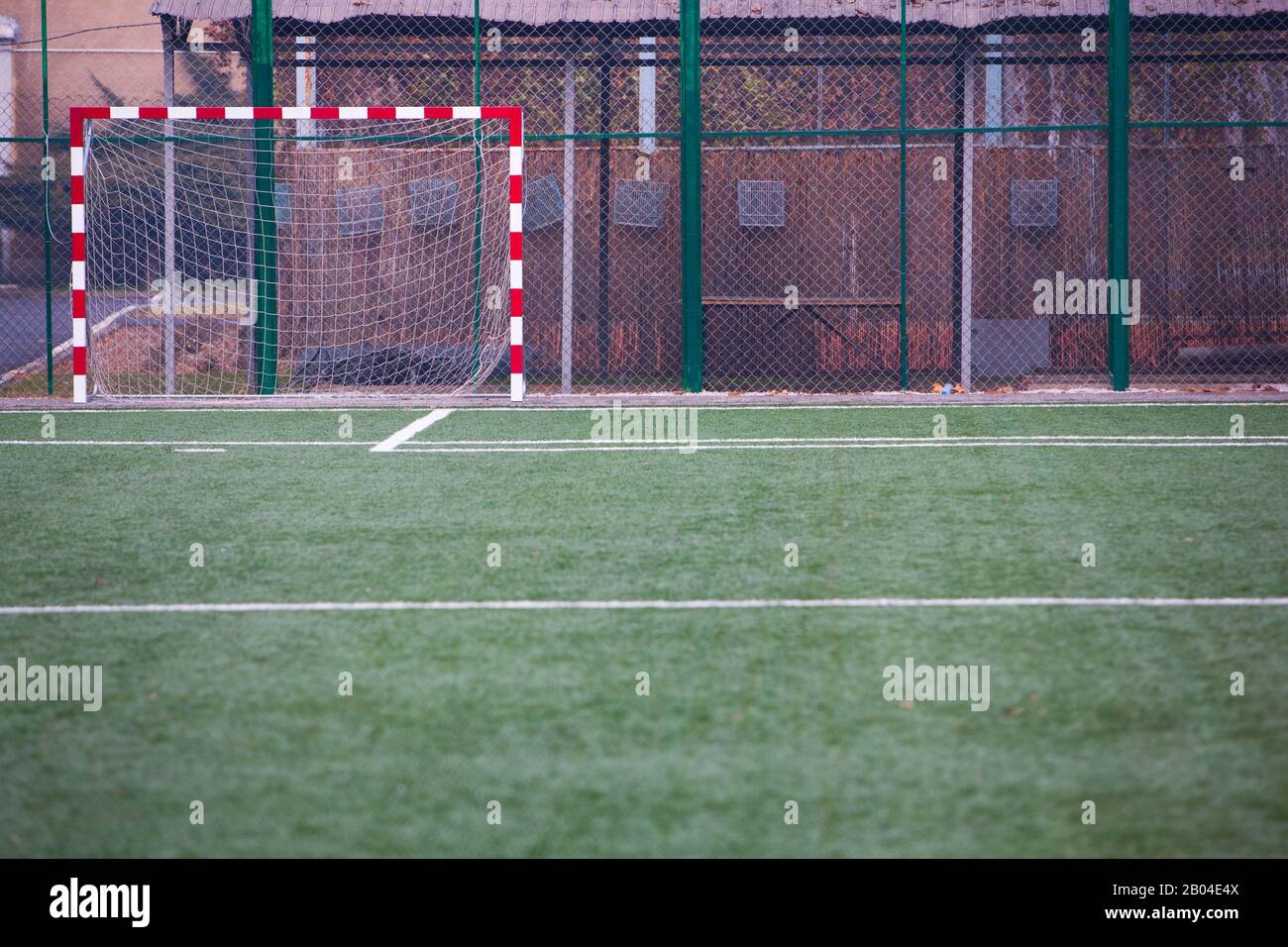 Outdoor soccer field Stock Photo - Alamy