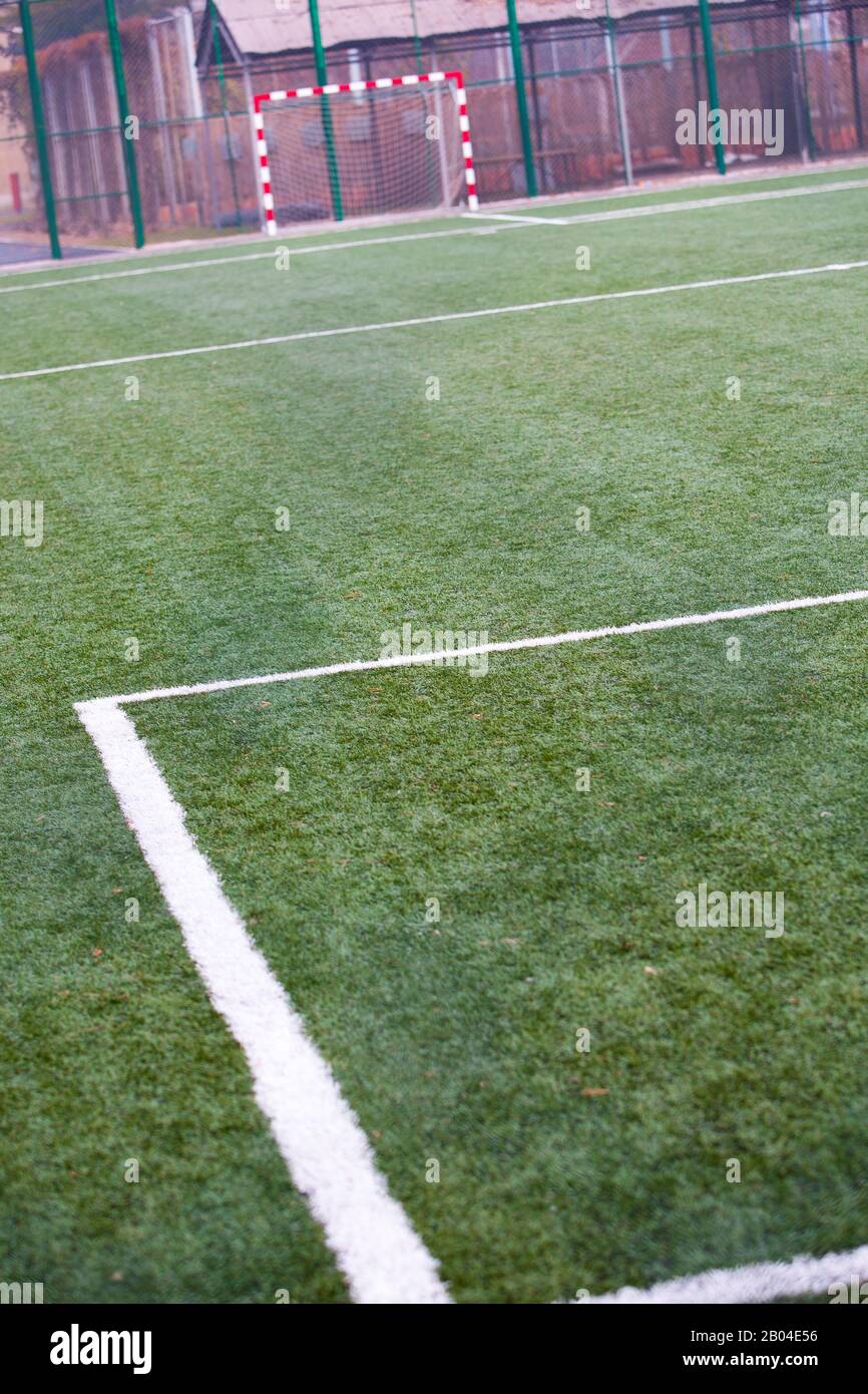 Outdoor soccer field Stock Photo - Alamy