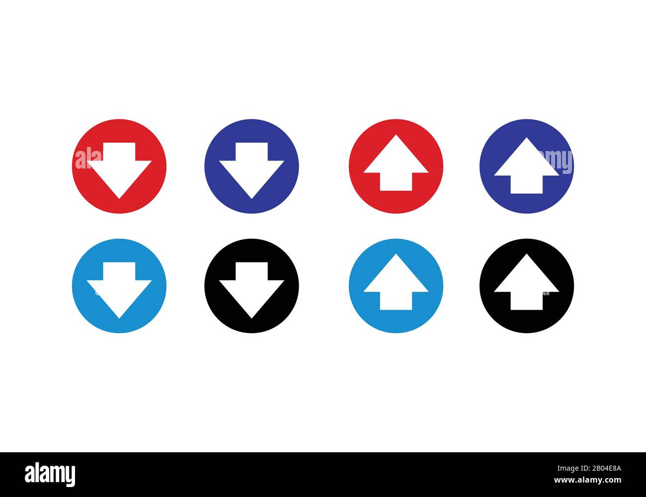 Up arrow upload icon Cut Out Stock Images & Pictures - Alamy