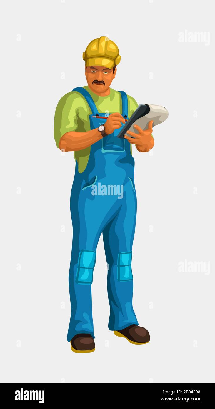 Checking worker Stock Vector Images - Alamy