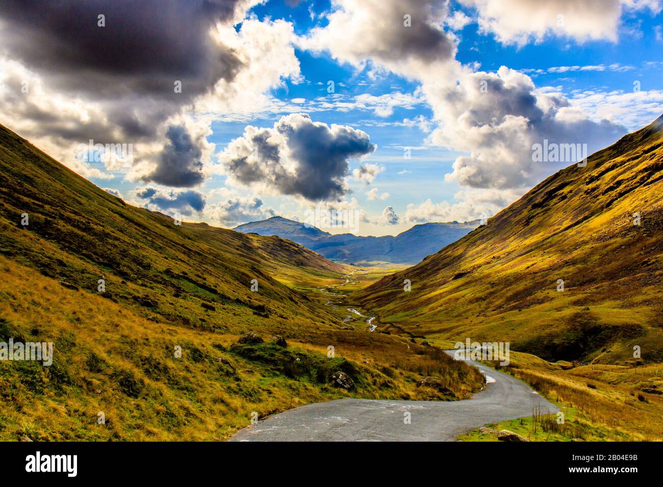Above Hardknott Pass - Lake District Stock Photo - Alamy