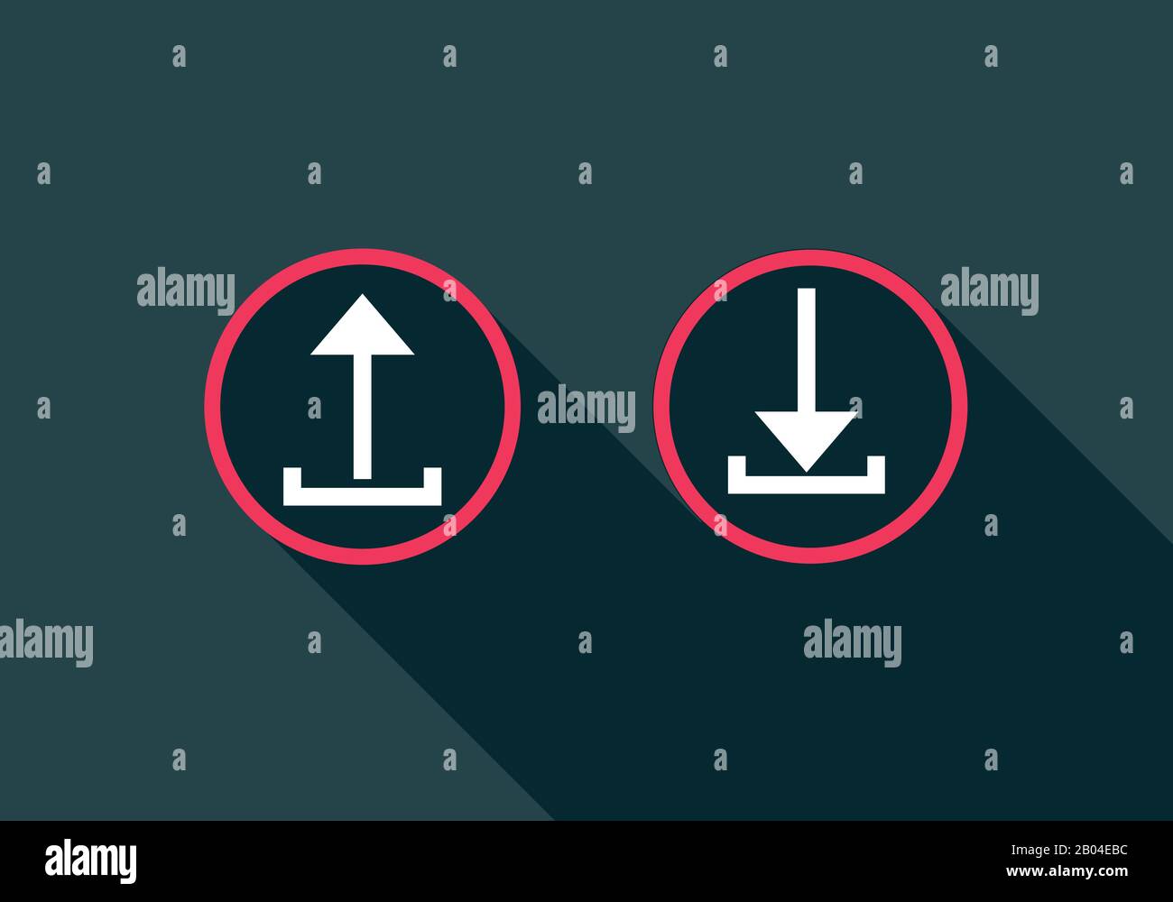 Download and upload icon useful for web design purposes Stock Vector ...