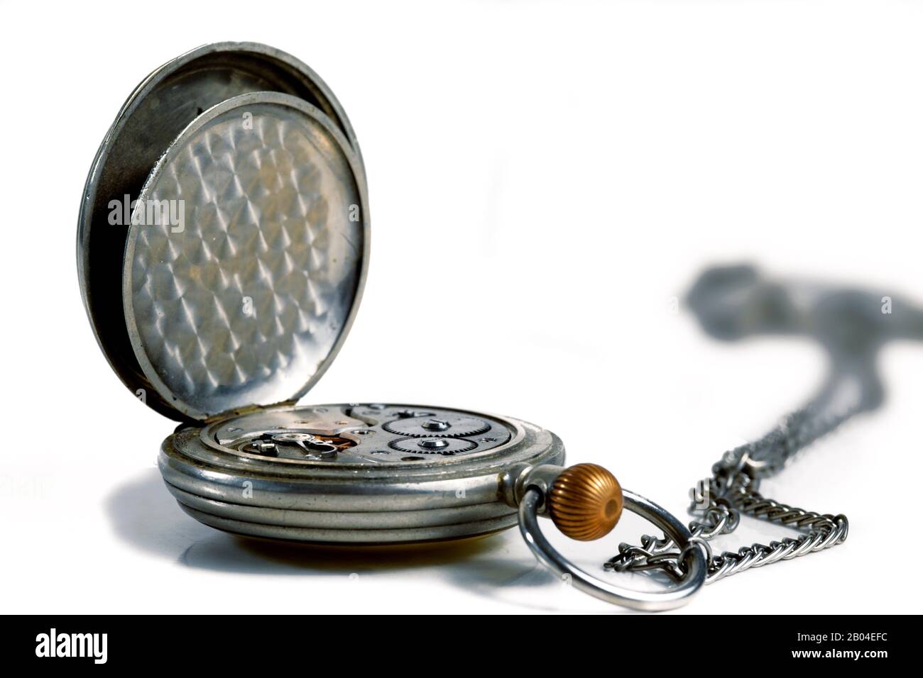 Interior of an old pocket watch Stock Photo - Alamy