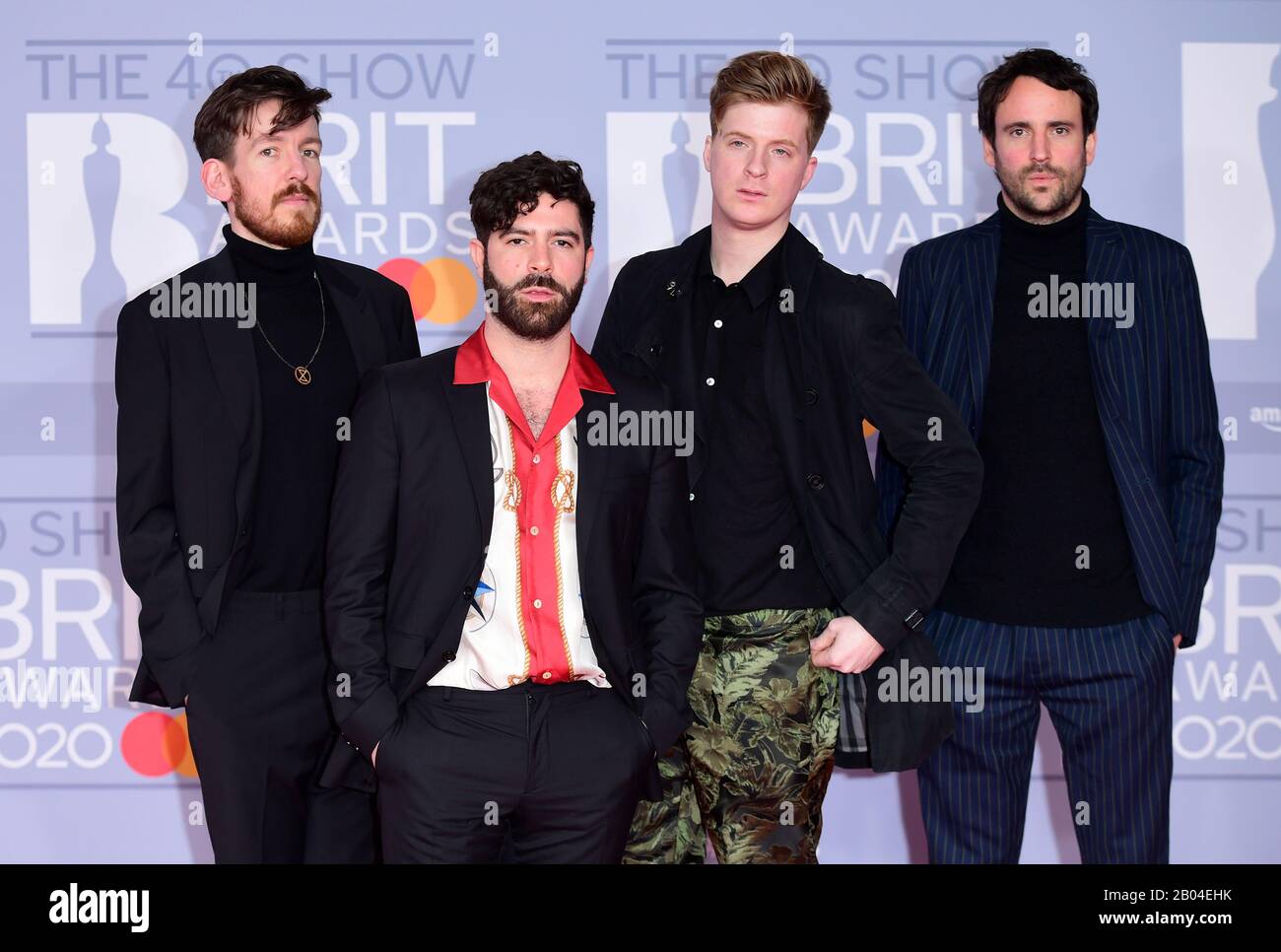 Jimmy smith foals arriving brit awards 2020 held o2 arena hi-res stock ...
