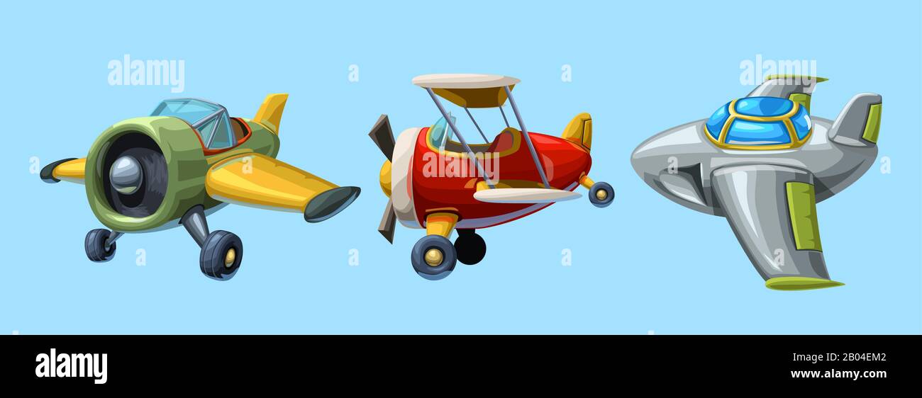 different type of cartoon aircrafts Stock Vector Image & Art - Alamy