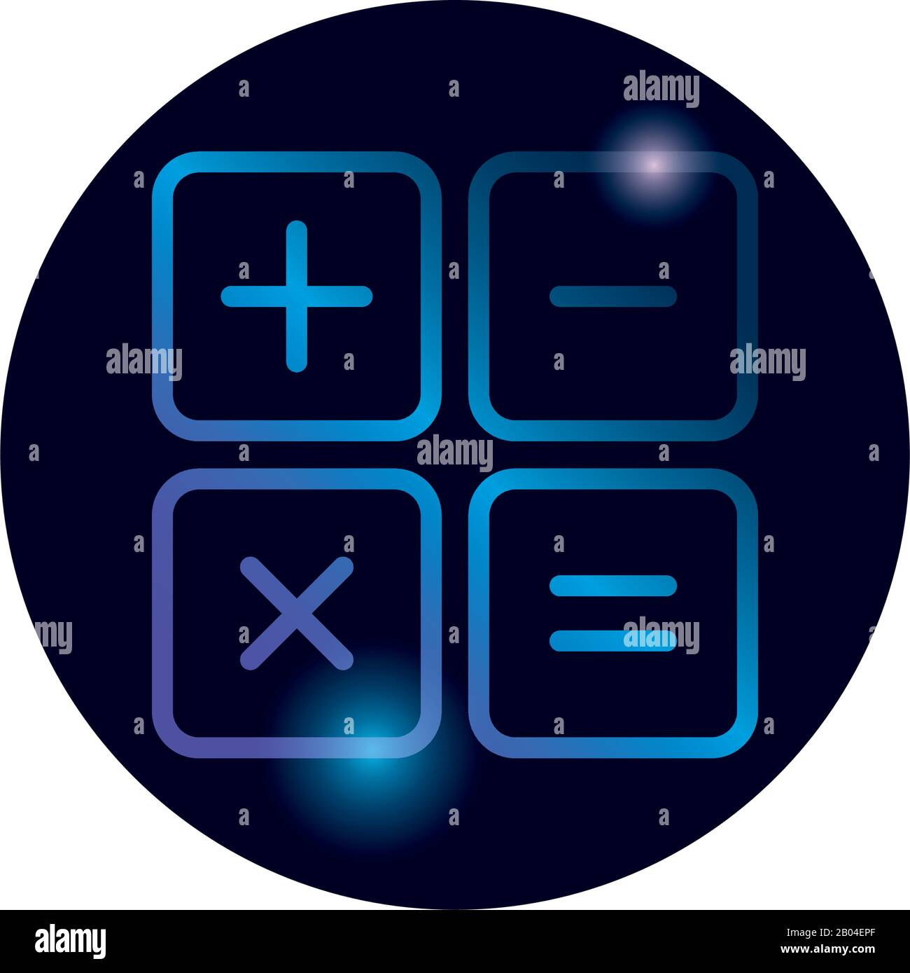 Calculator tool gradient style icon design, Mathematics finance device ...
