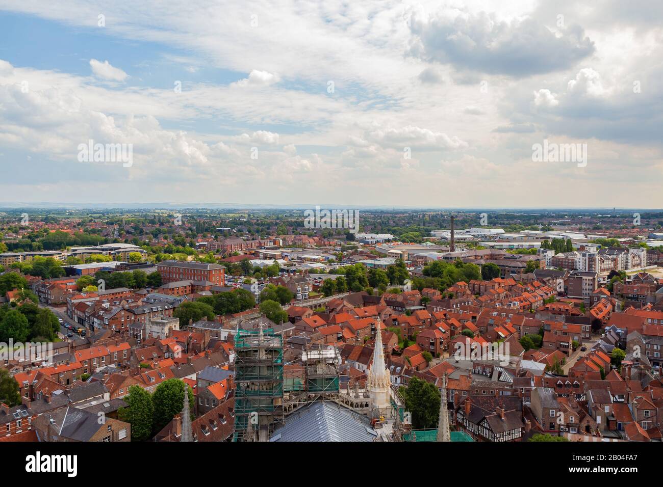 Aerial view of the York cityscape at United Kingdom Stock Photo - Alamy