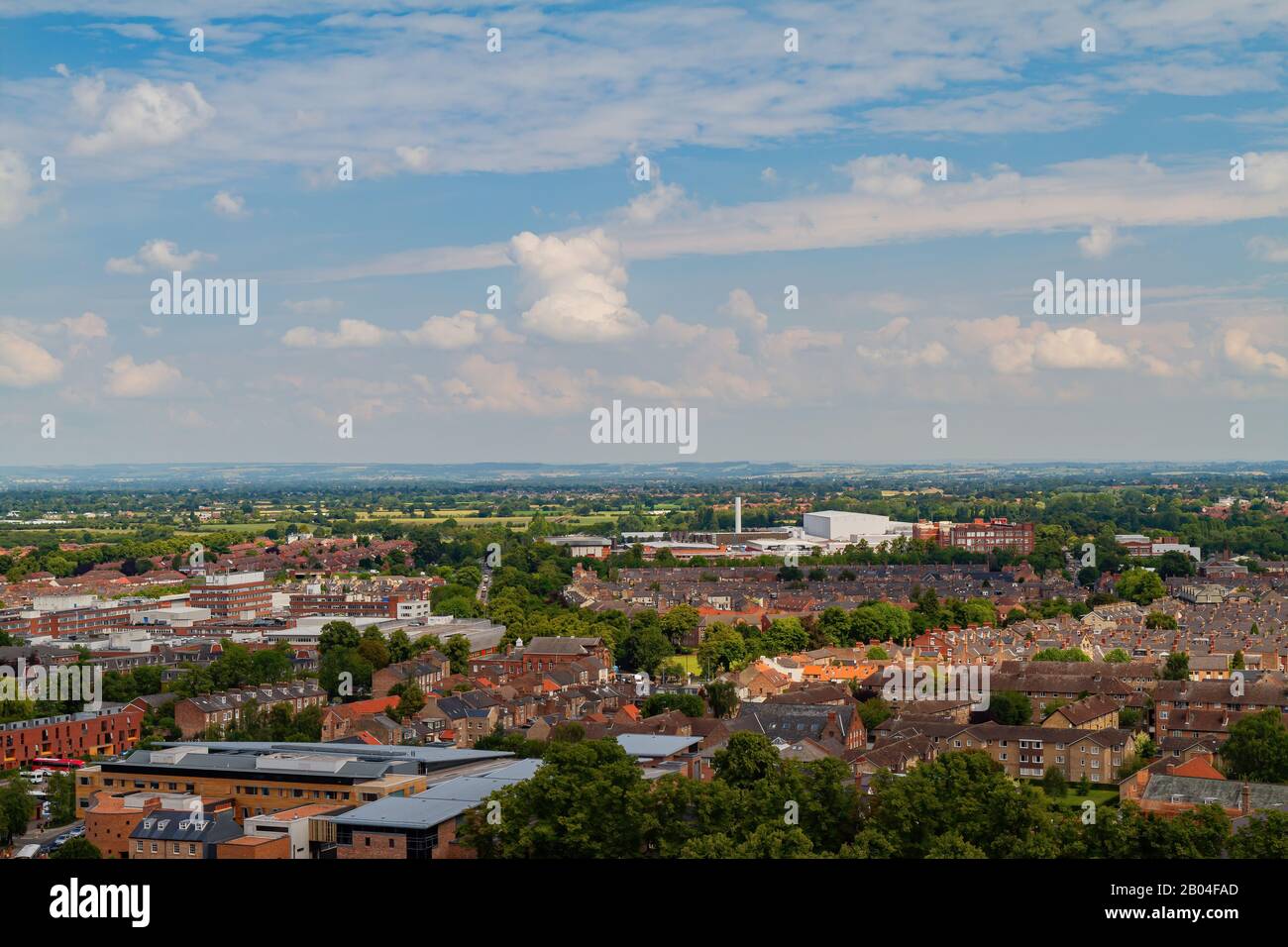 Aerial view of the York cityscape at United Kingdom Stock Photo - Alamy
