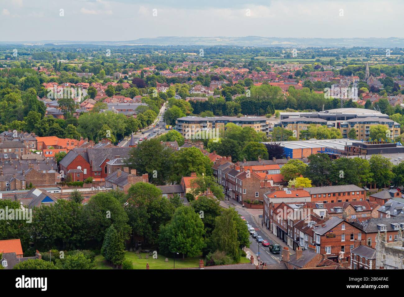 Aerial view of the York cityscape at United Kingdom Stock Photo - Alamy