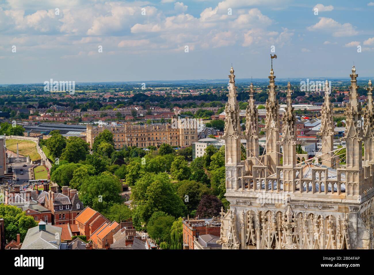 Exterior view of the York Minster at York, United Kingdom Stock Photo ...