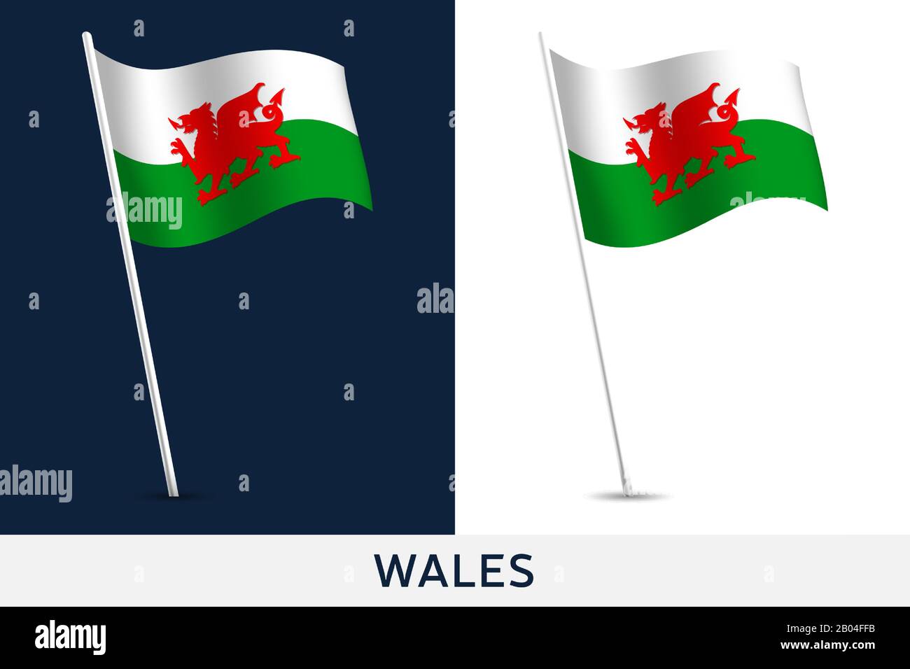 Welsh national colors Stock Vector Images - Alamy