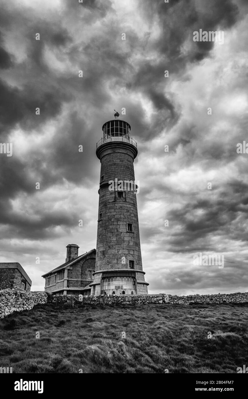 Old beacon lighthouse Lindy Stock Photo - Alamy