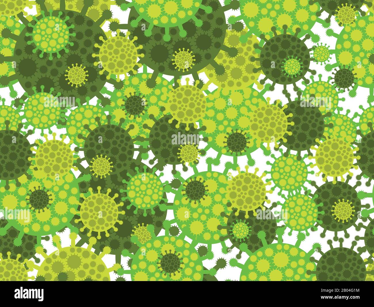 Virus seamless pattern. Coronavirus 2019-nCoV, middle east respiratory ...