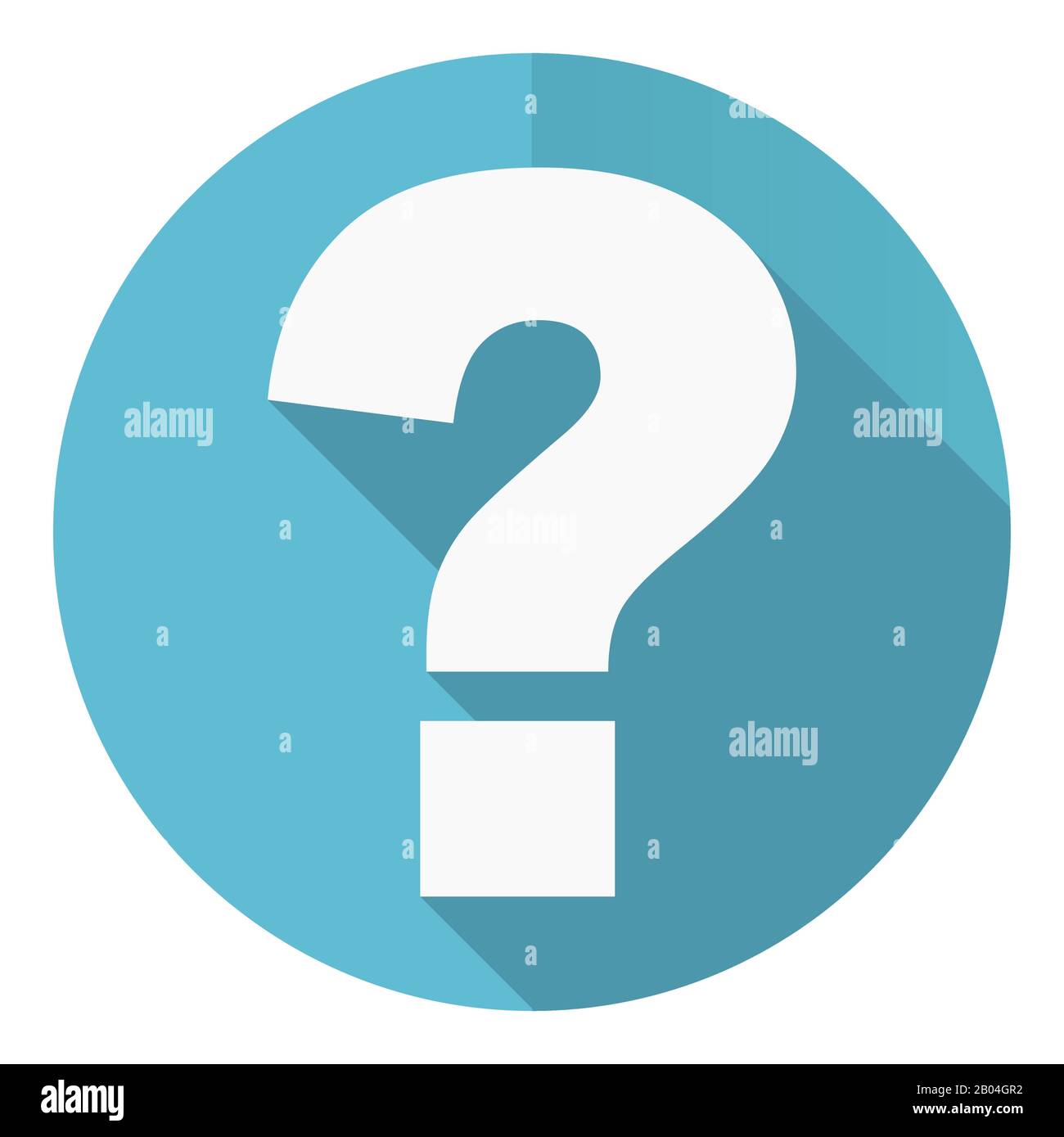 question mark blue flat vector icon ask sign Stock Vector Image & Art ...