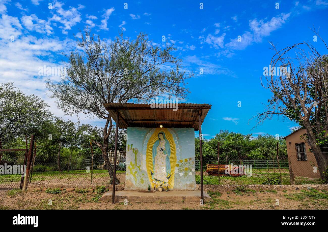 Image of the Virgin Mary or Virgin of Guadalupe in Bacanuchi, Sonora ...