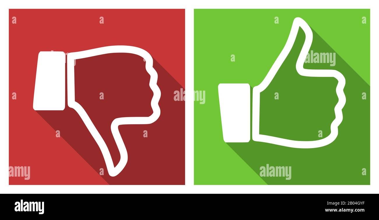 like dislike flat vector icon Stock Vector Image & Art - Alamy