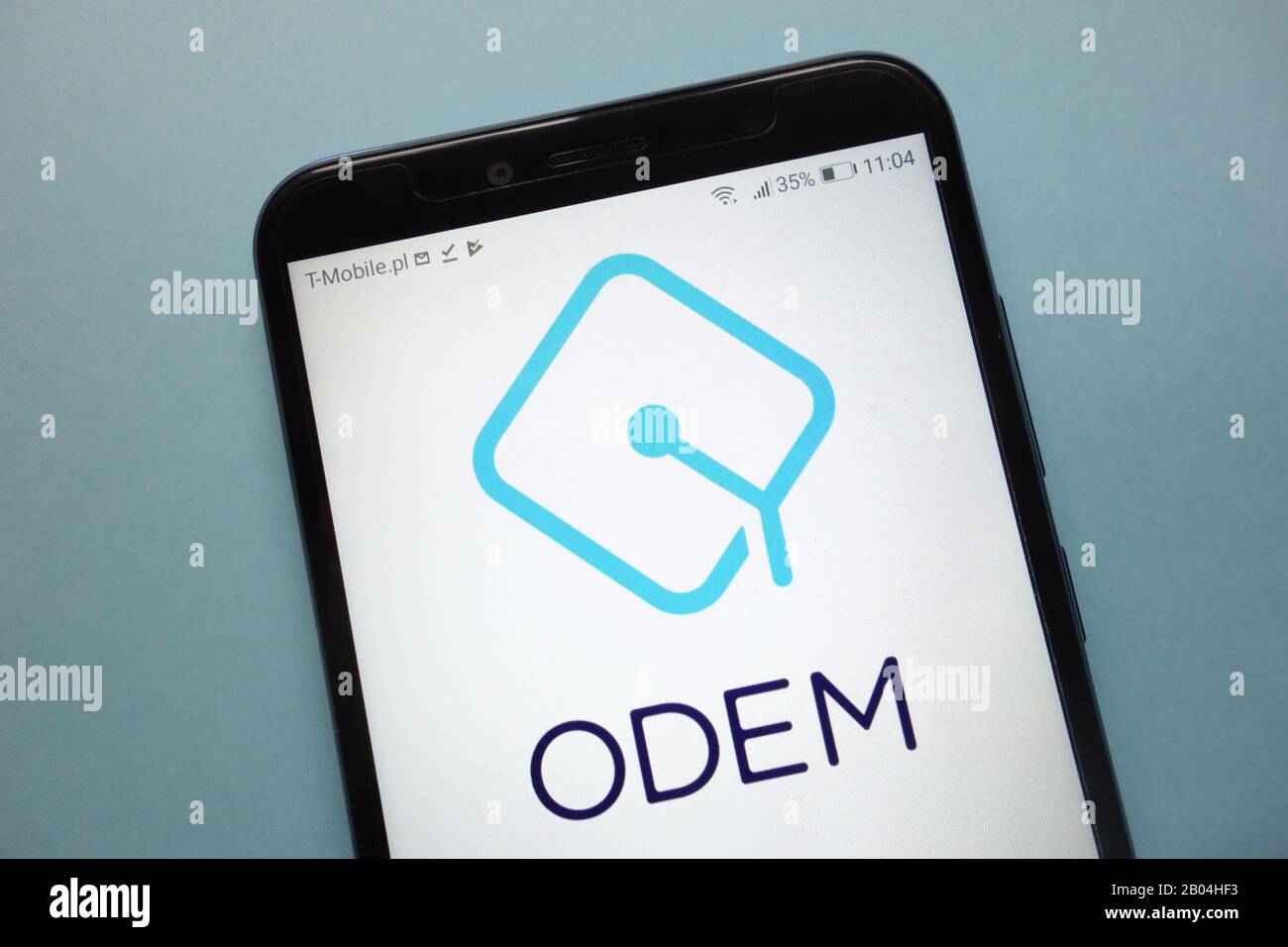 ODEM (ODE) cryptocurrency logo displayed on smartphone Stock Photo - Alamy