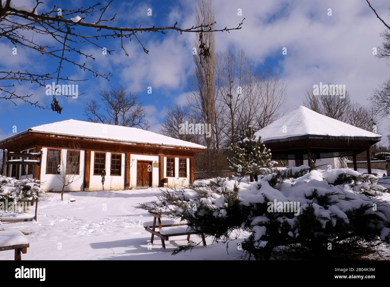 The building next to the mahmutbey mosque in the kasaba village of ...