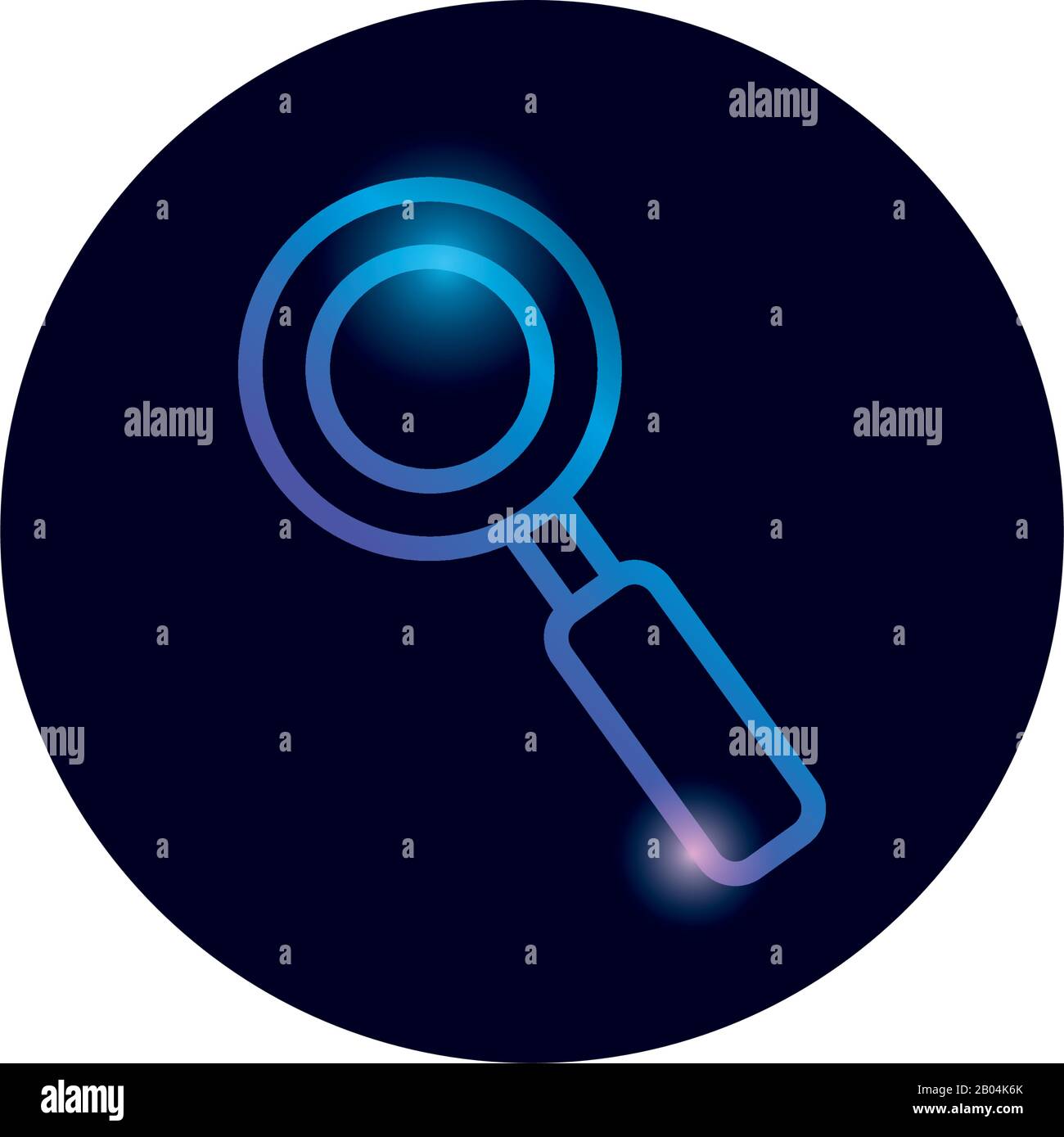 Lupe gradient style icon design, Tool search magnifying glass zoom lens and exploration theme ...