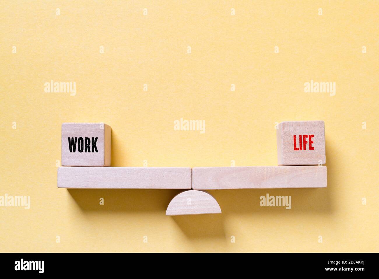 work-life balance concept on paper background Stock Photo - Alamy