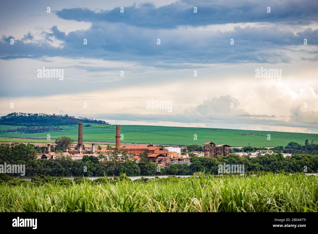 Sugar cane factory industry - Sao Paulo, Brazil Stock Photo - Alamy
