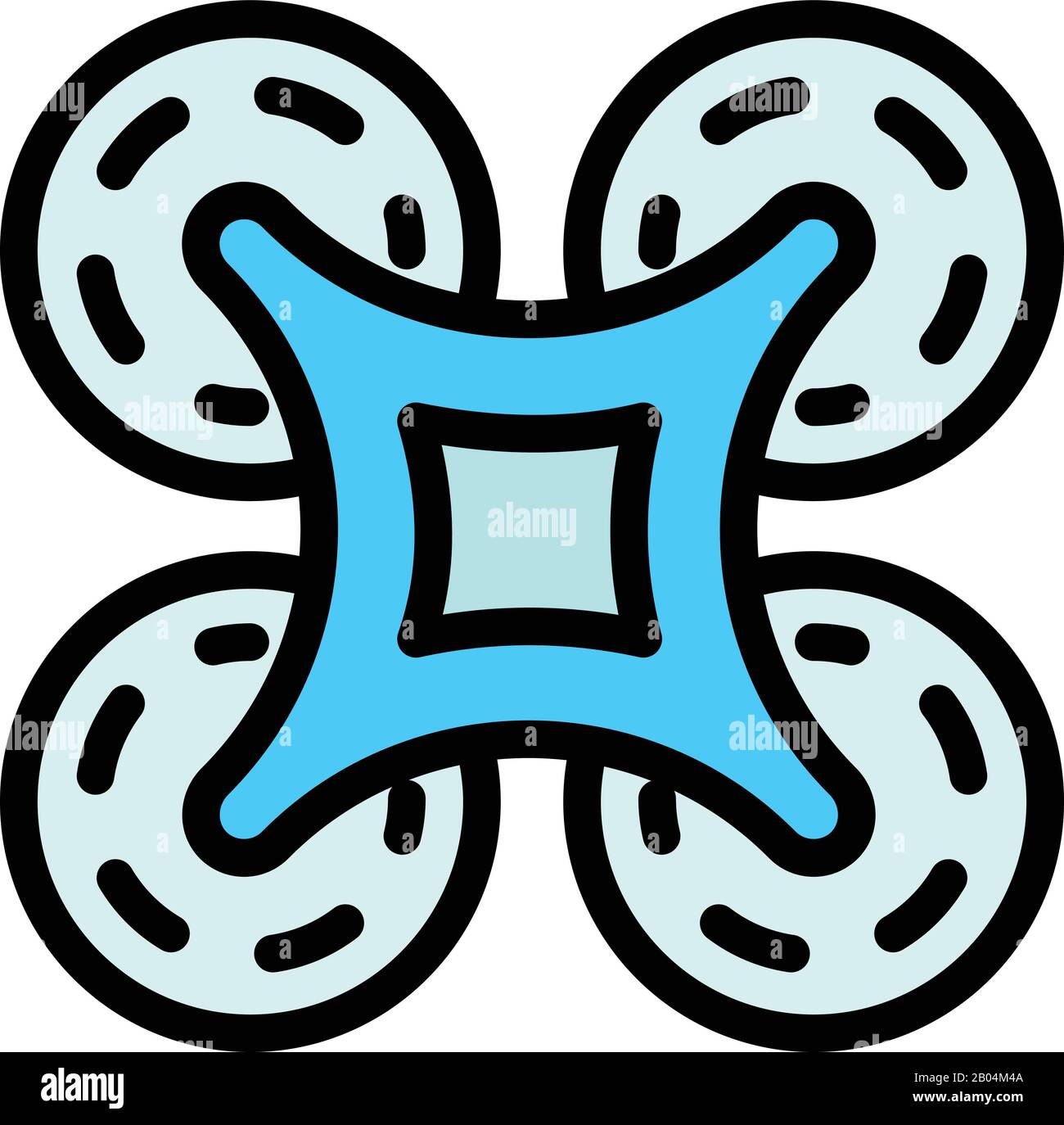 Flying drone icon. Outline flying drone vector icon for web design ...