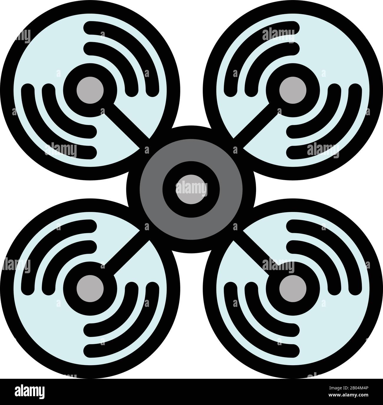 Delivery drone icon. Outline delivery drone vector icon for web design ...