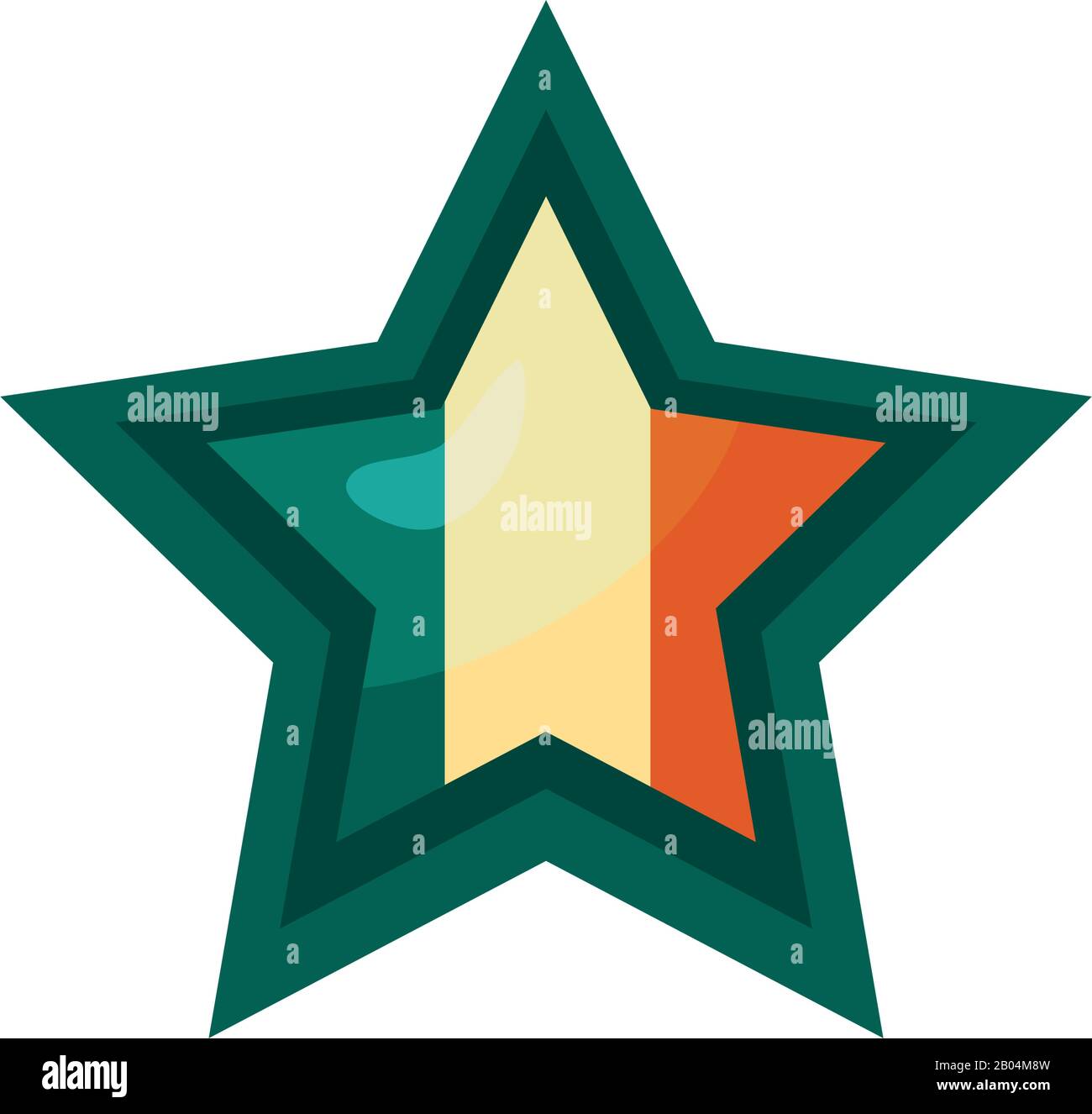 star with ireland flag detaild style icon Stock Vector Image & Art - Alamy