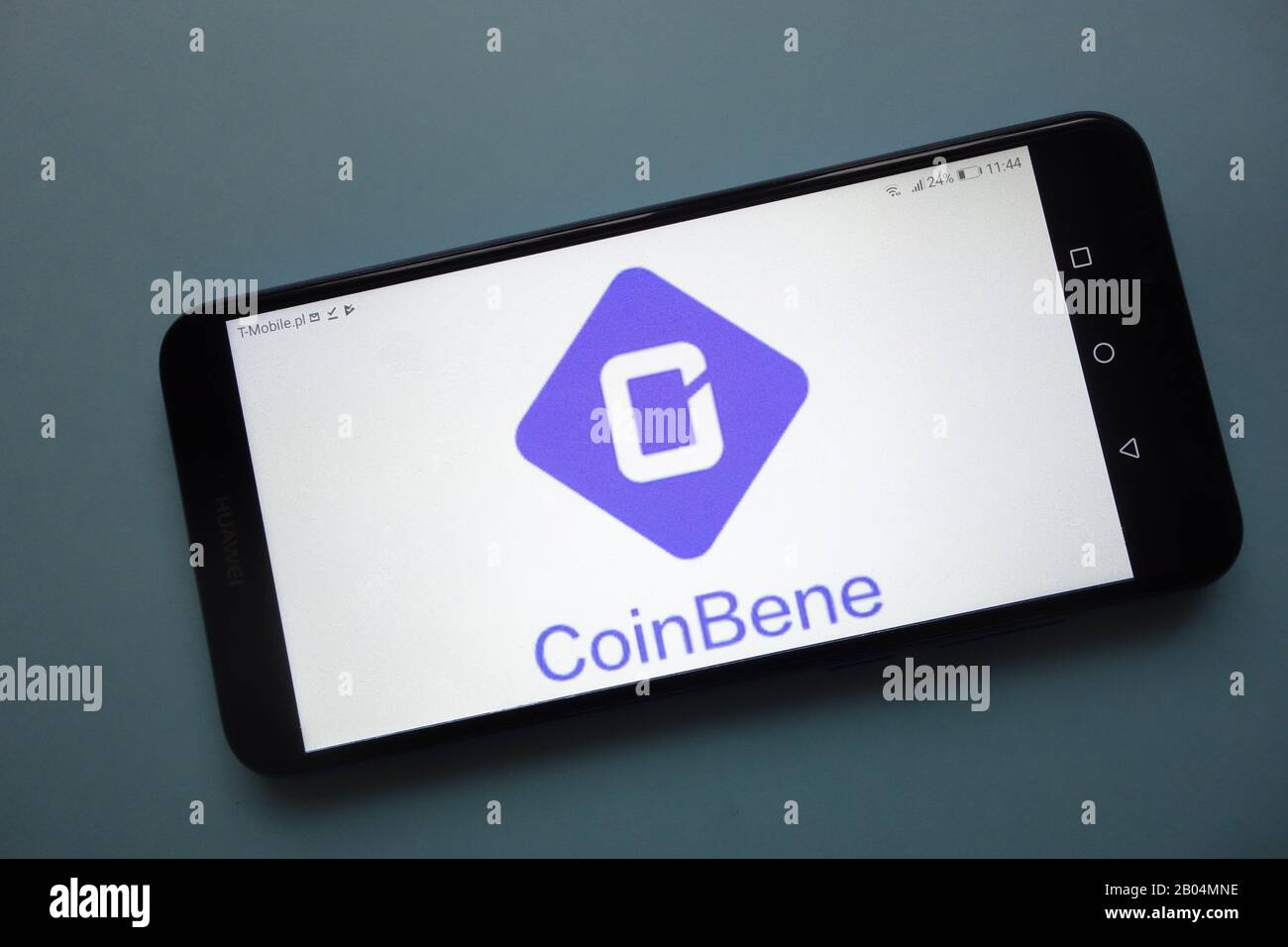 CoinBene cryptocurrency exchange logo displayed on smartphone Stock ...