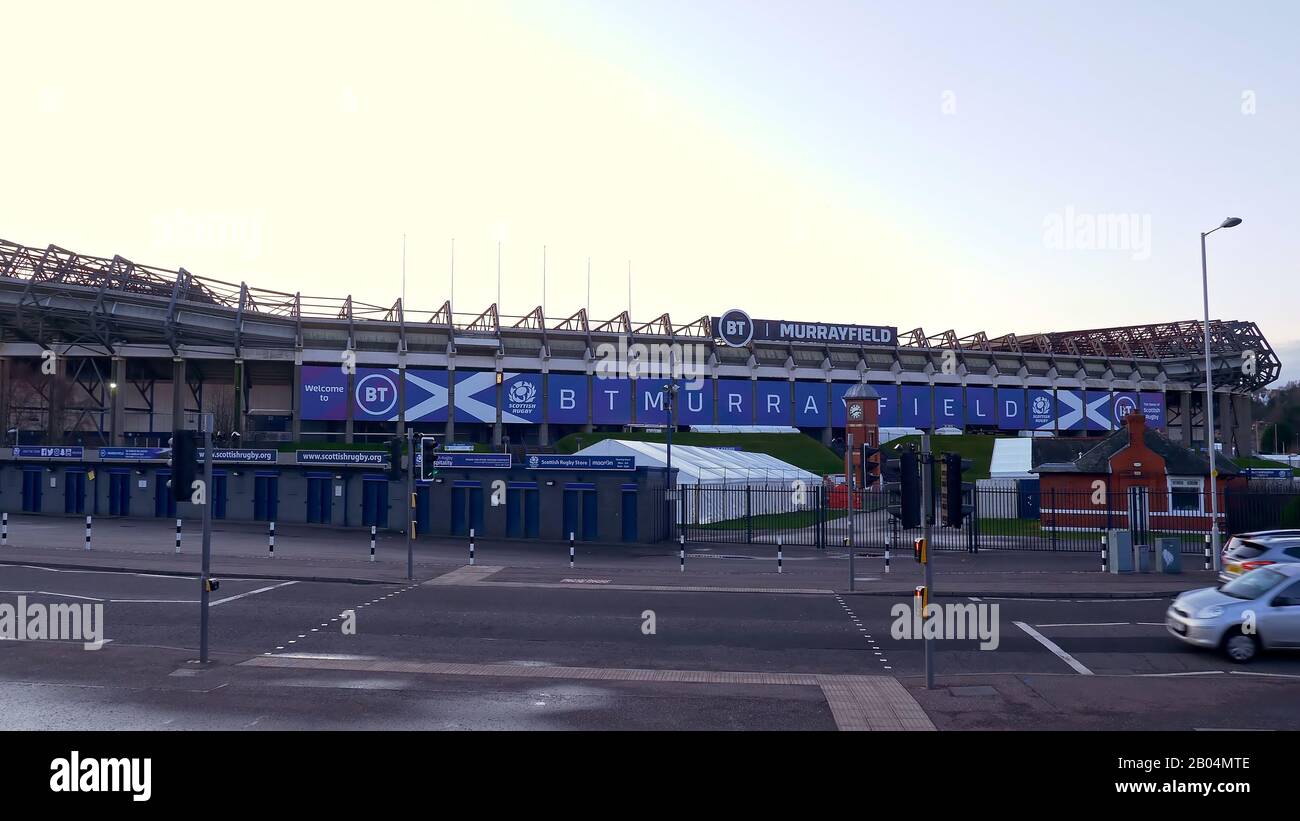 Murrayfield stadium in Edinburgh - home of rugby and football ...