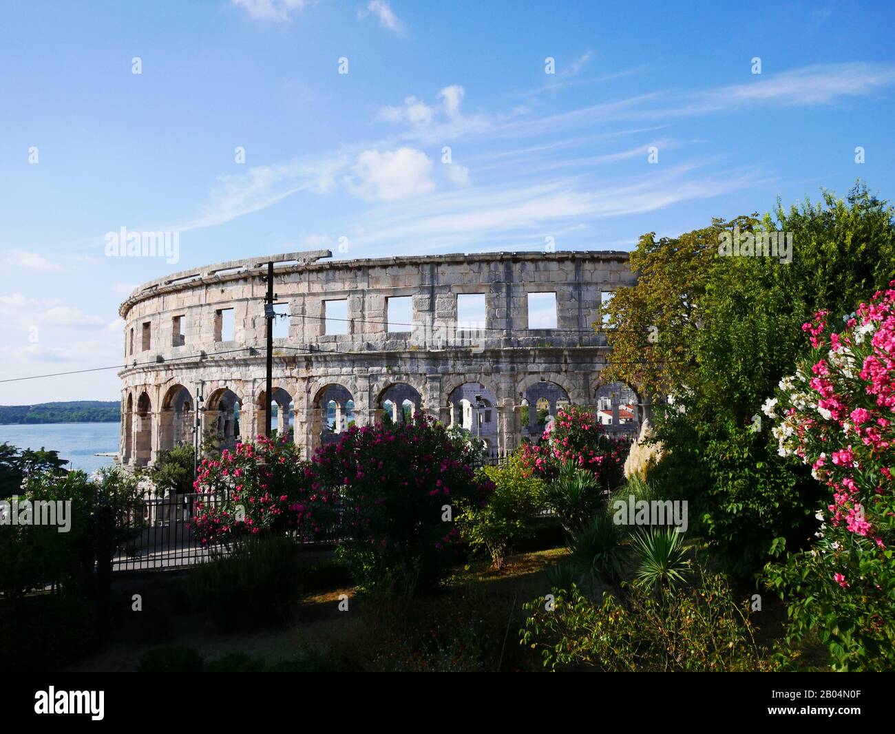 Pula, Croatia: The Roman amphitheatre build during the Flavian dynasty ...